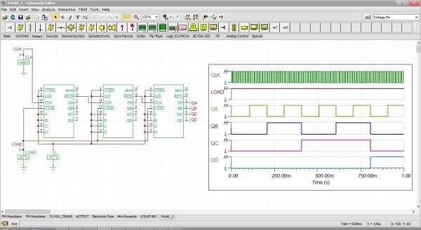 Digital Circuit Simulation - TINA