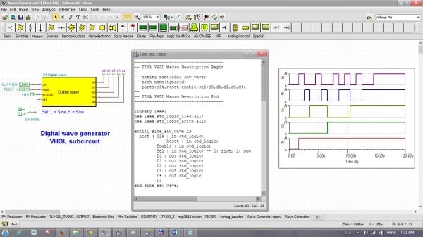 Digital Circuit Simulation - TINA