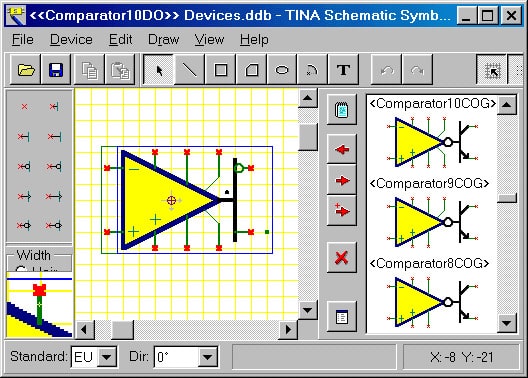 Schematic Symbol Editor in TINA