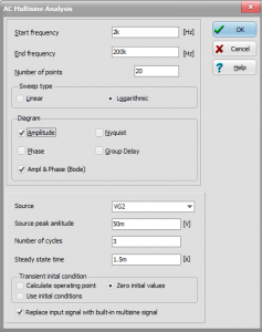 Analog Circuit Simulation - TINA