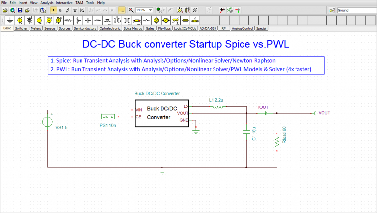 Analog Circuit Simulation - TINA