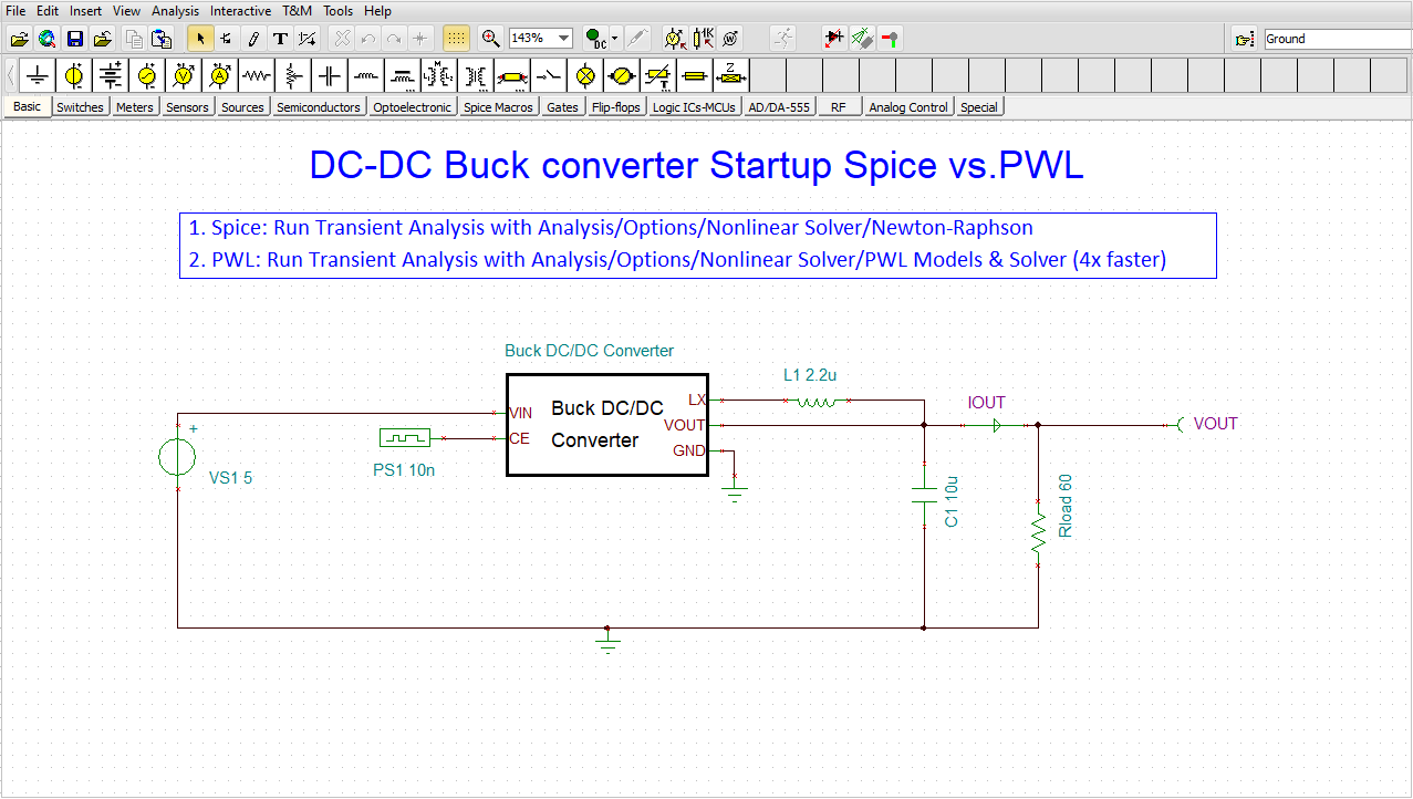 Analog Circuit Simulation - TINA