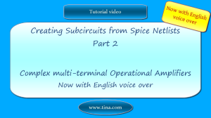 Creating Subcircuits from Spice Netlists, Part 2: Complex multi-terminal Operational Amplifiers ...