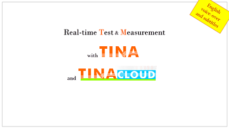 Real-time Test & Measurement with TINA and TINACloud