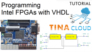 Programming a Terasic Intel FPGA board in VHDL with TINACloud - The Circuit Design Blog