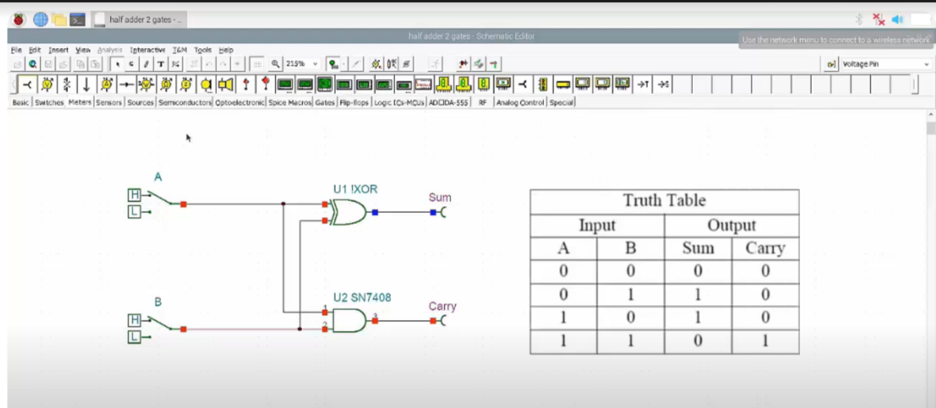 Half adder_Raspberry - The Circuit Design Blog