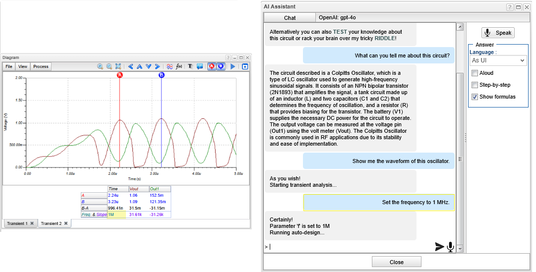 AI Tools in TINACloud: Introduction, Circuit Design and Code Generation﻿ - The Circuit Design Blog