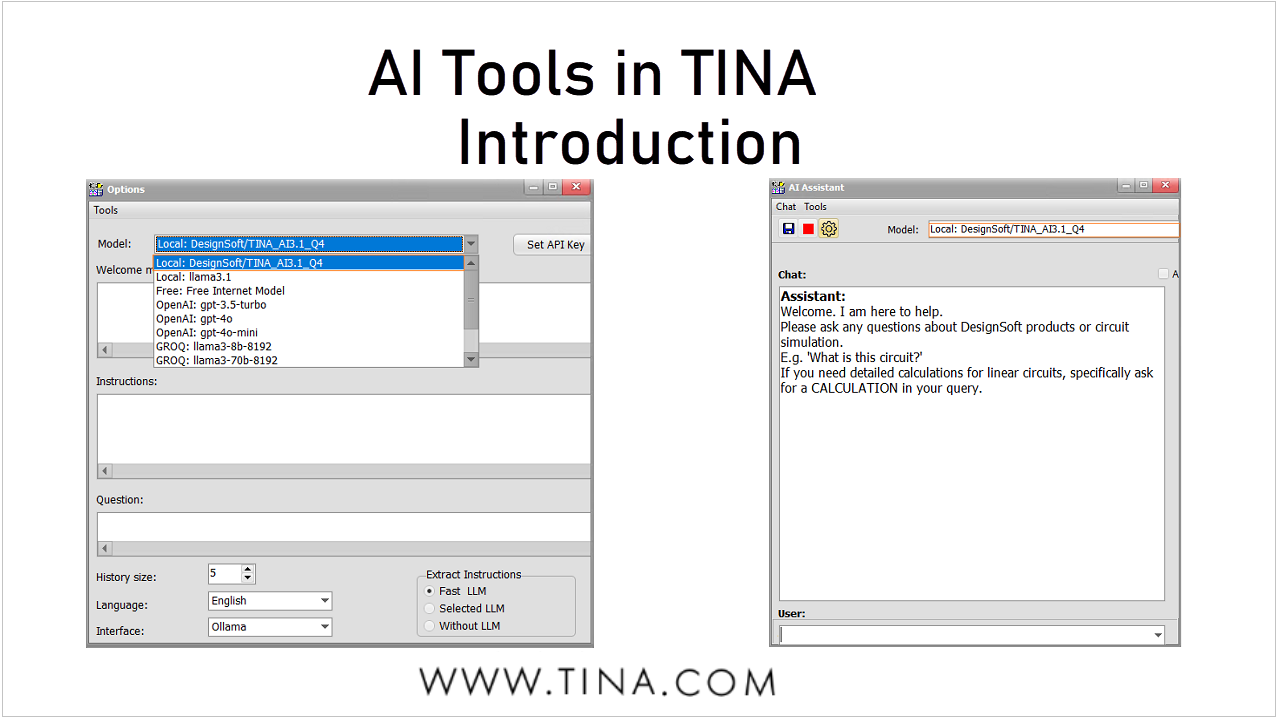 AI Tools in TINA: Introduction, Circuit Design Code Generation﻿ and ...