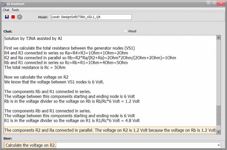 Creating a Quiz using AI and Creating step-by-step solution of simple DC/AC circuits with TINA ...
