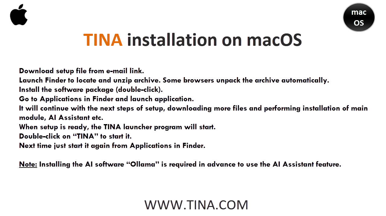 TINA installation on macOS - The Circuit Design Blog