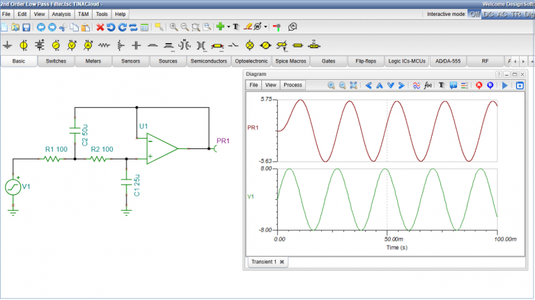 Converting and running basic Multisim Live circuits in TINACloud - The ...
