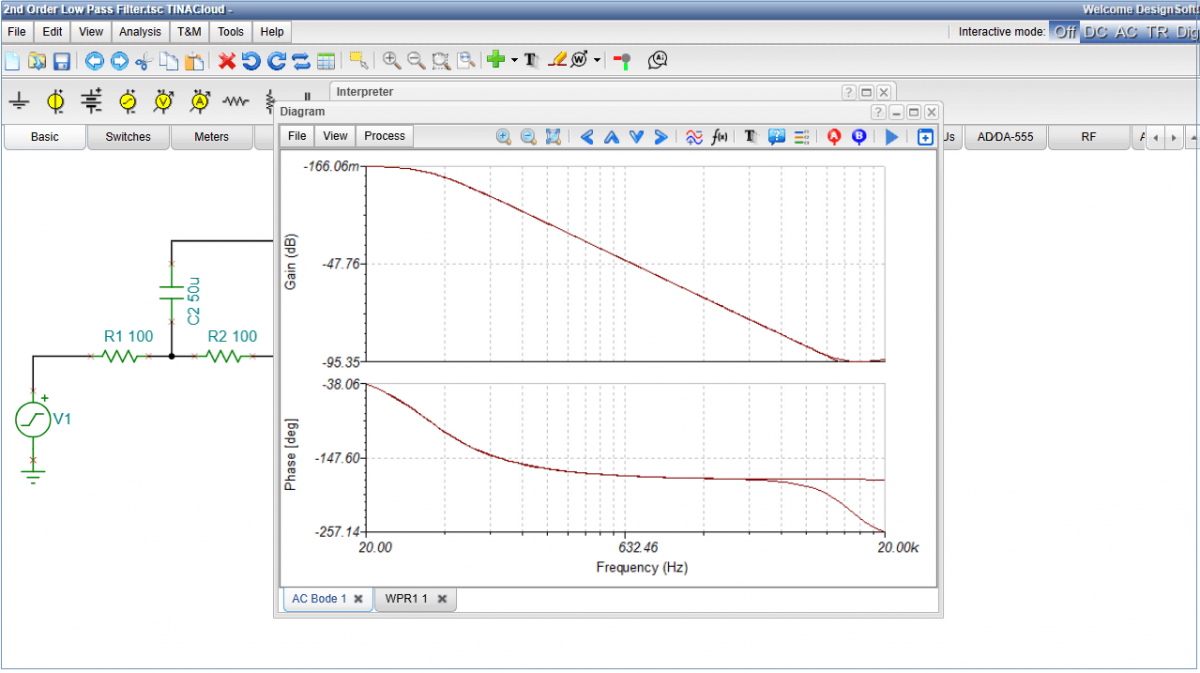 Converting and running basic Multisim Live circuits in TINACloud - The ...