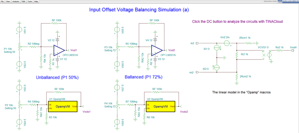 Practical Op-amps- TINA and TINACloud Resources